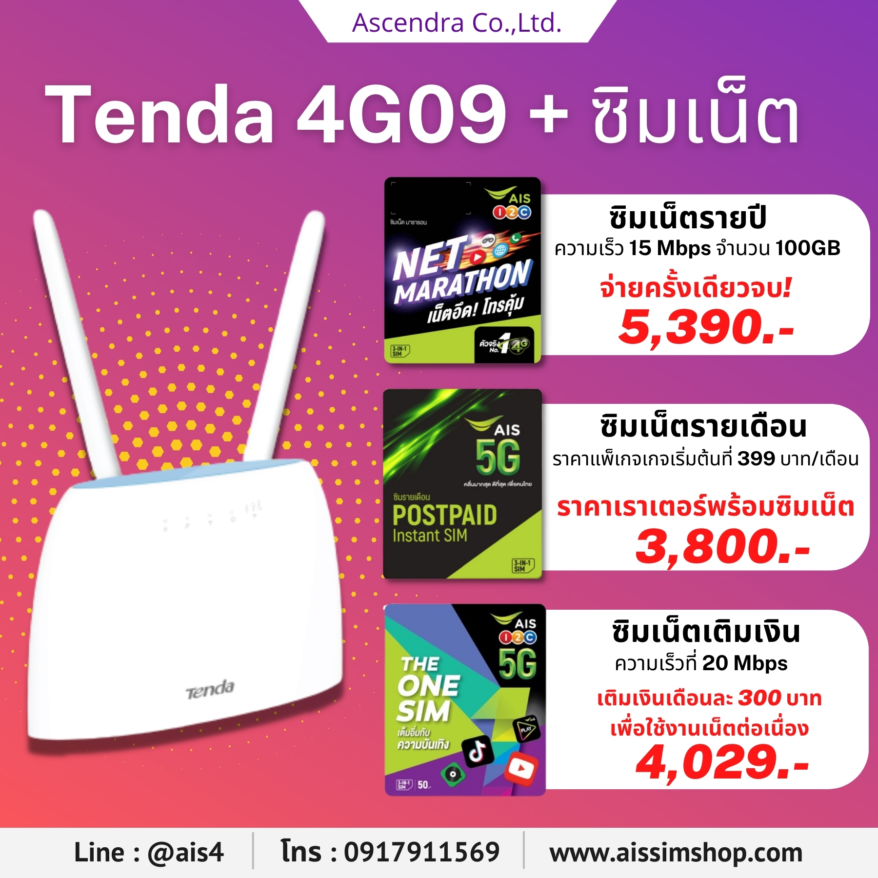 Router ใส่ซิม AIS, pocket wifi ใส่ซิม AIS และใส่ได้ทุกซิม พร้อมโปรเน็ต ...